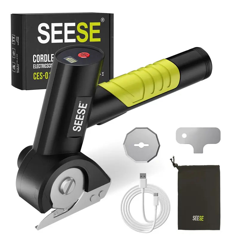 Cordless Electric Scissors for Fabric, Leather & Crafts, Easy Cutting ...